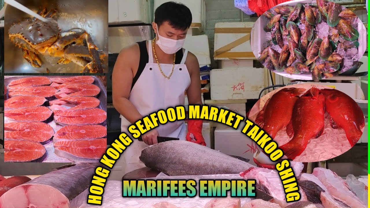 HONGKONG SEAFOOD MARKET TAIKOO SHING DIFFERENT KIND OF FISH ,CRABS ...