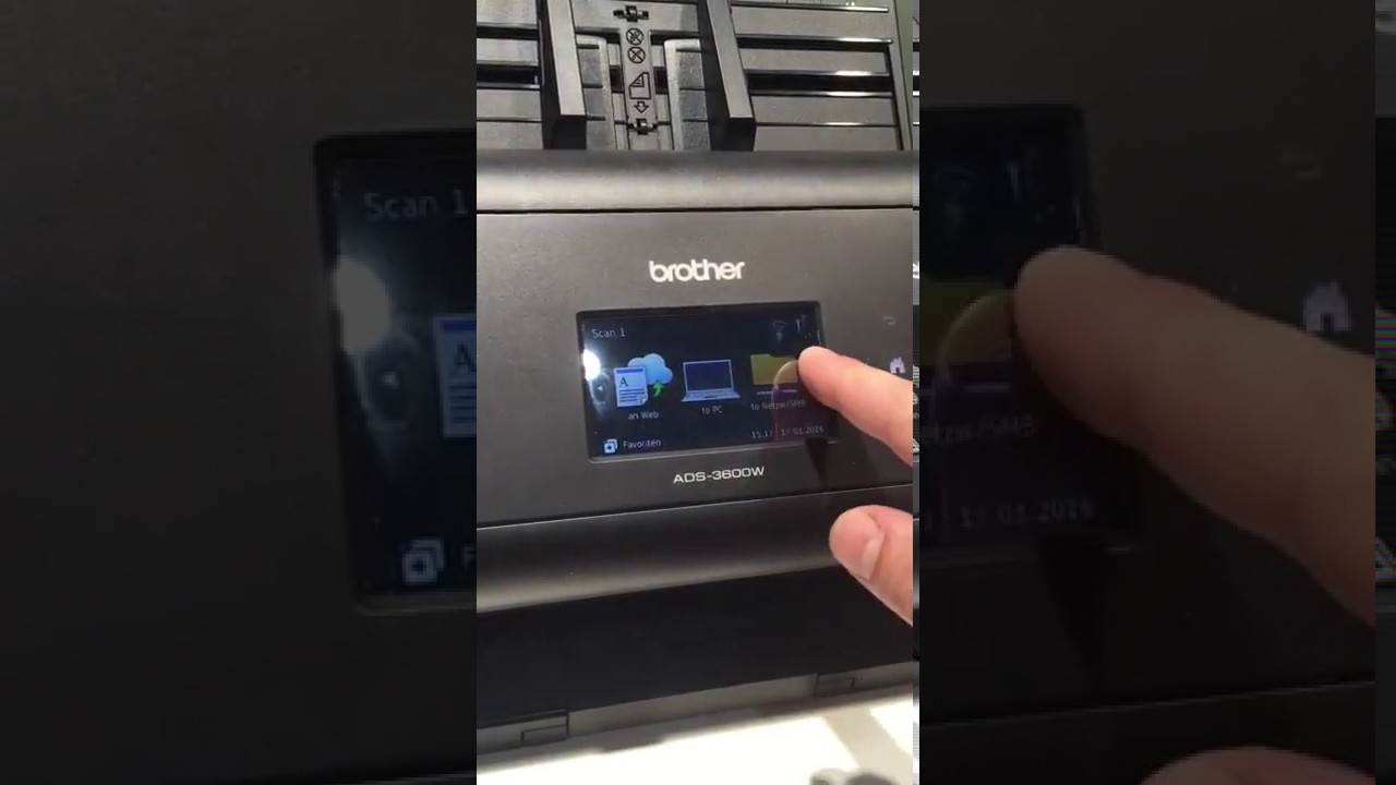 ADS 3600W Scanner Brother - YouTube