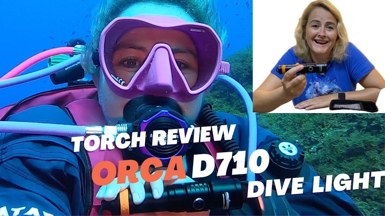 Orca Dive Torch D710 Review In and out of water - Gozo double arches ...