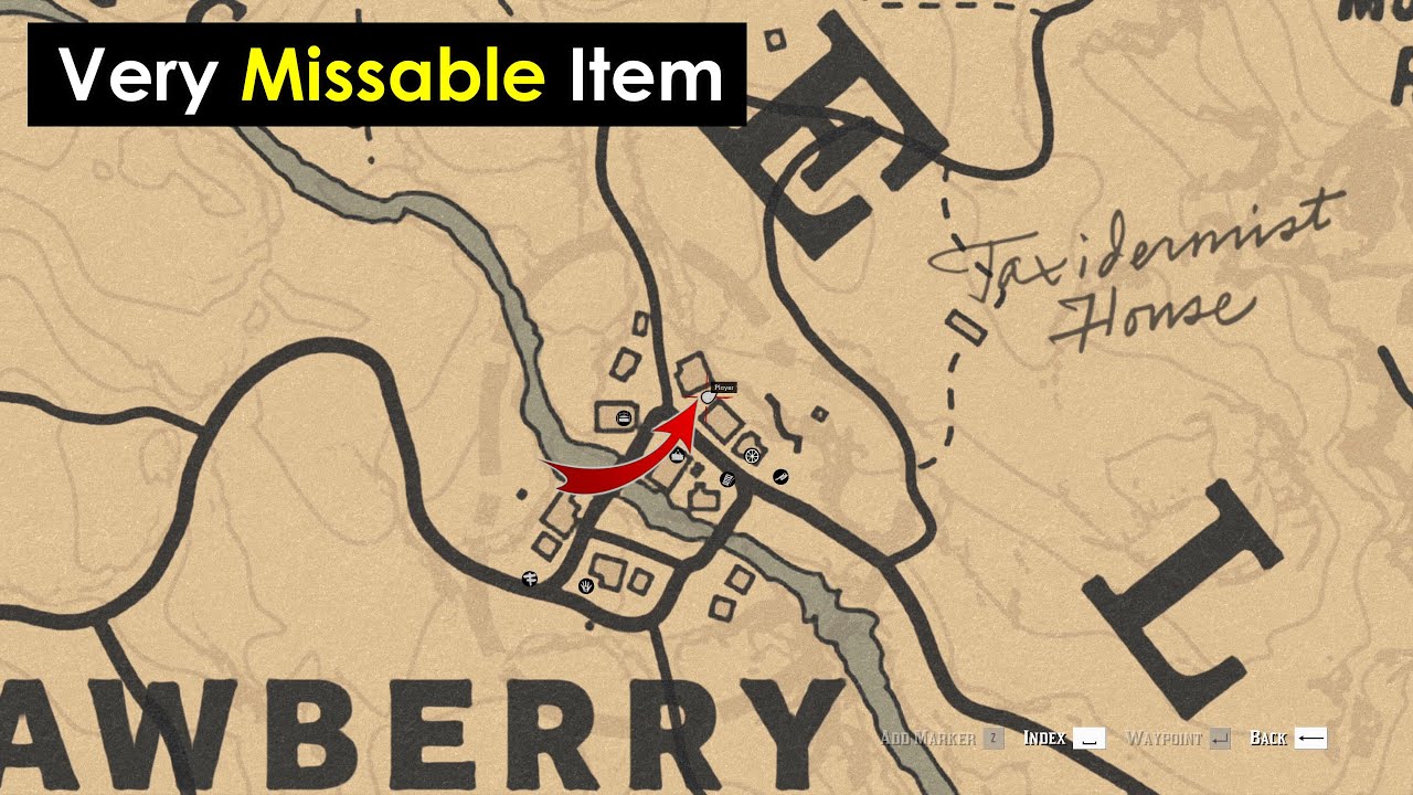 Most Players Missed This Item in Strawberry in RDR2 - YouTube