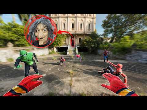 Team Spider-Man Confronts Treasure Guardian Witch in an Ancient Castle ( Action POV )