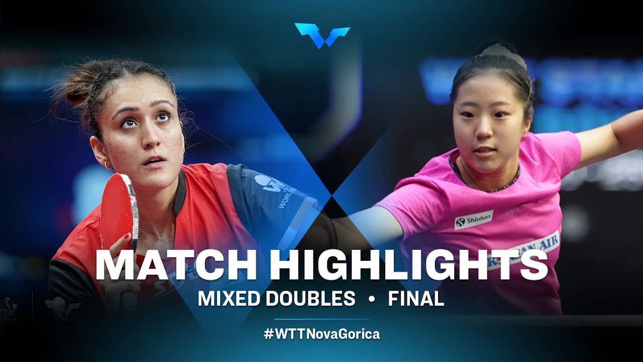 Highlights | Batra M./Gnanasekaran S. vs Lim J./Shin Y. | XD Final | WTT Contender Nova Gorica ...