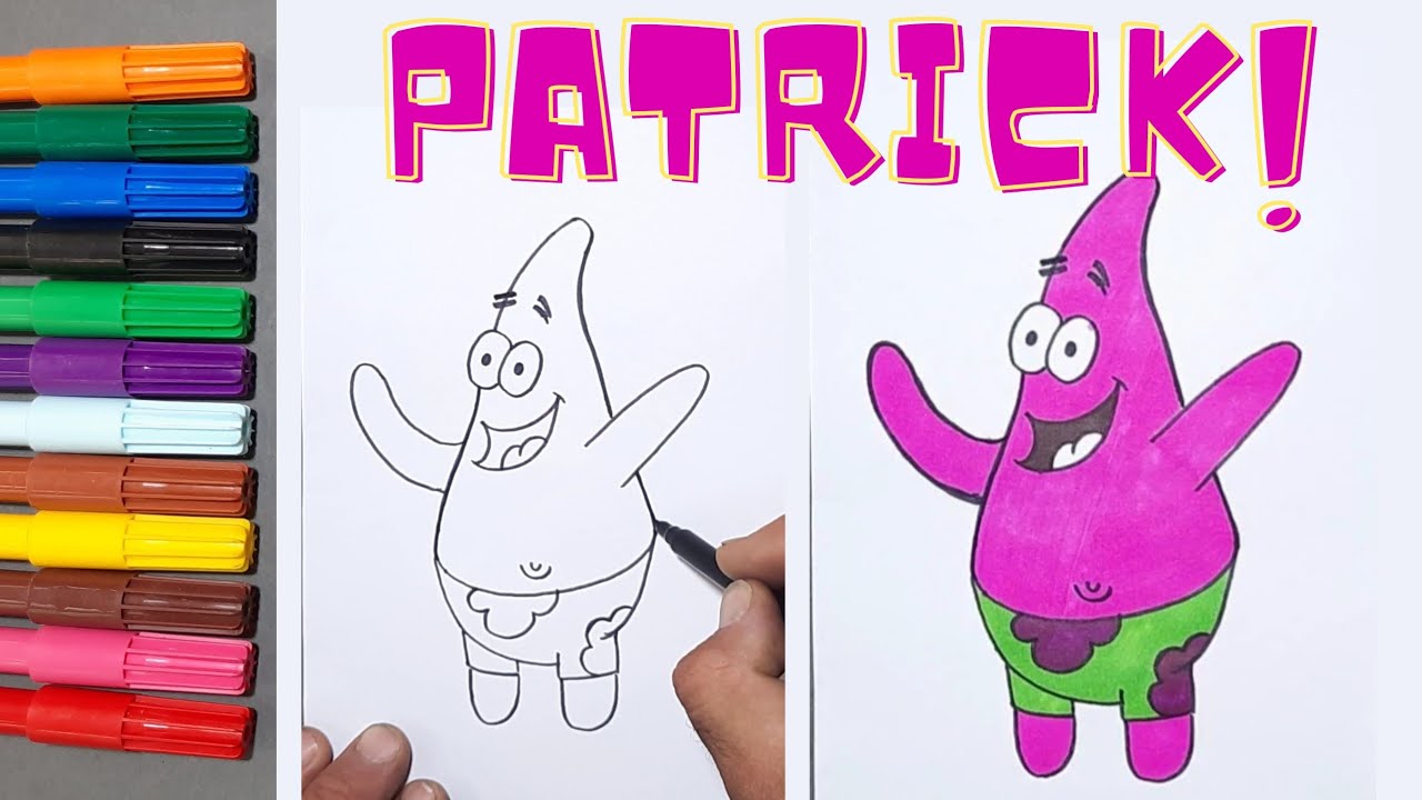 How to Draw Patrick from SpongeBob |easy drawing step by step - YouTube