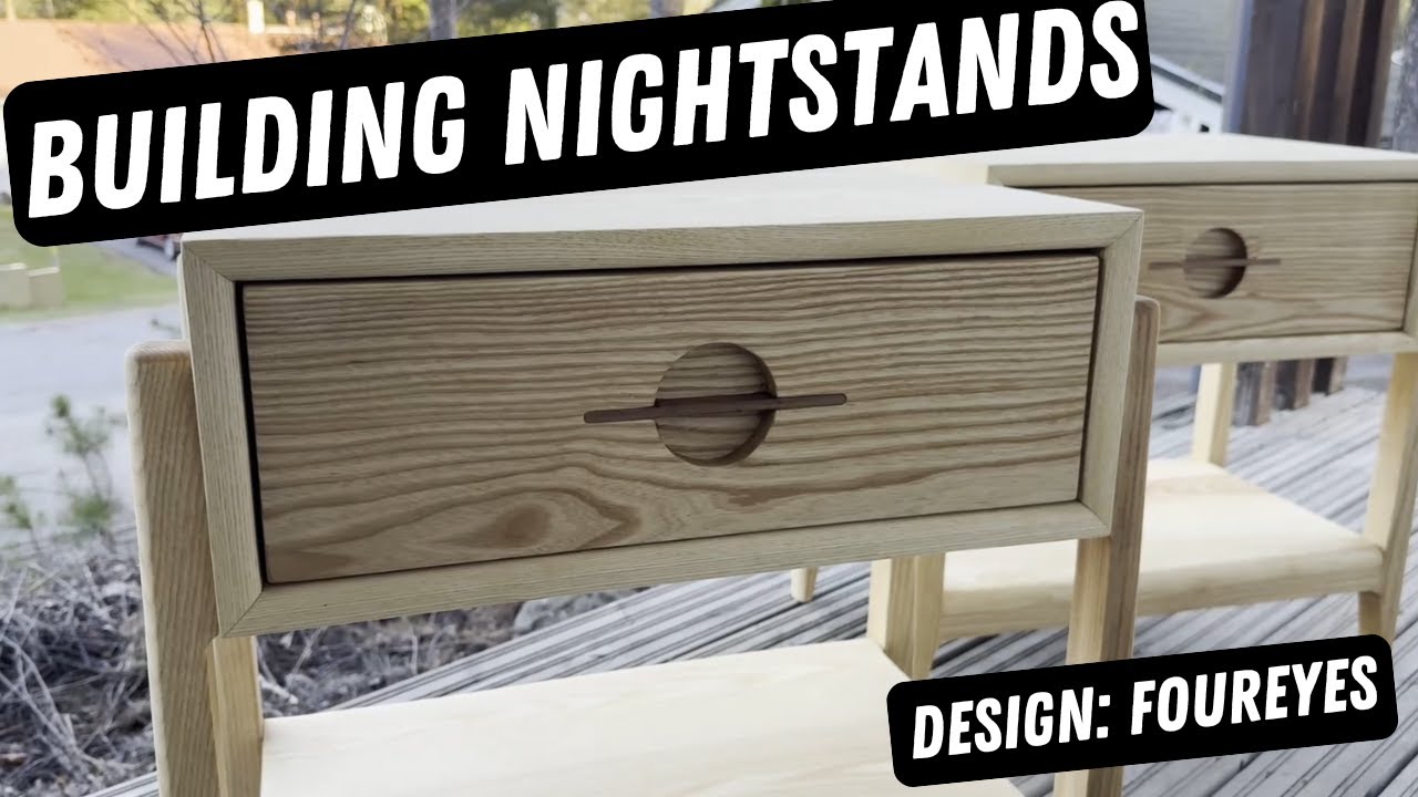 Bedroom makeover Part 2 || Building Nightstands (Foureyes design) - YouTube