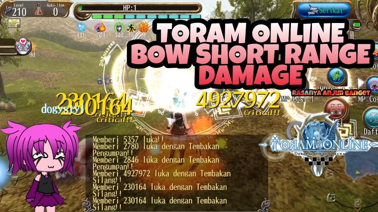 TORAM ONLINE - BOW SHORT RANGE DAMAGE | RASANYA ANJIM BANGET - YouTube