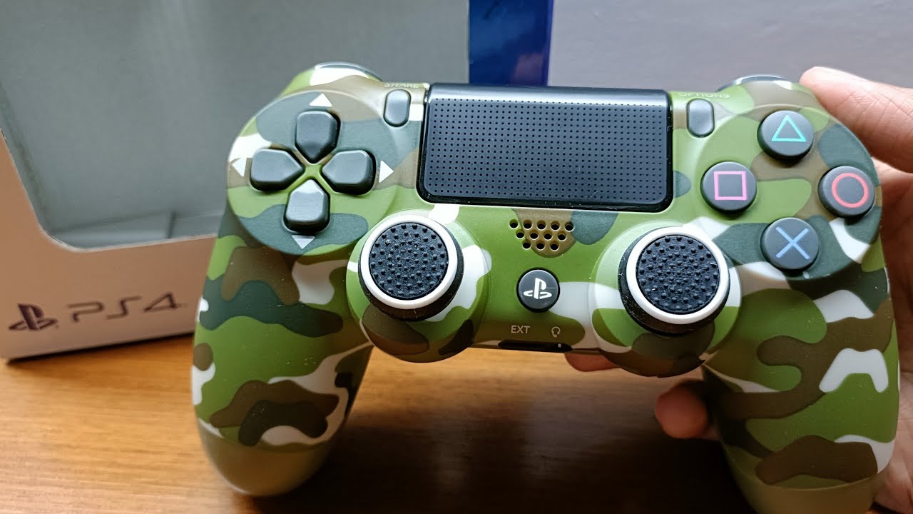 Unboxing Dualshock 4 'Green Camouflage' PS4 Wireless Controller - YouTube