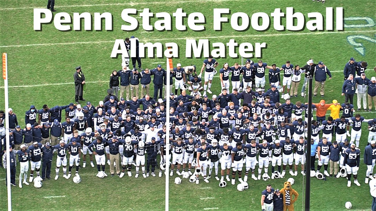 Penn State Football - Singing the Alma Mater - YouTube