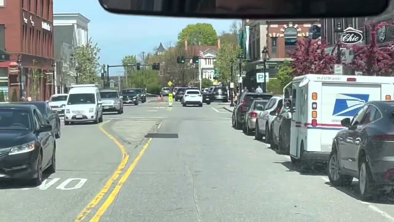 Driving through Downtown Andover, Massachusetts - YouTube