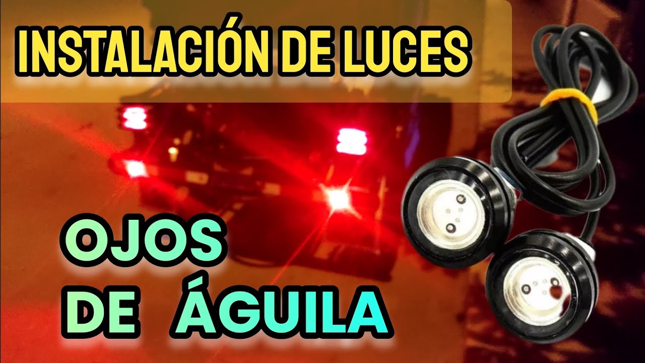 Cómo instalar luces / ojos de aguila a Moto - YouTube