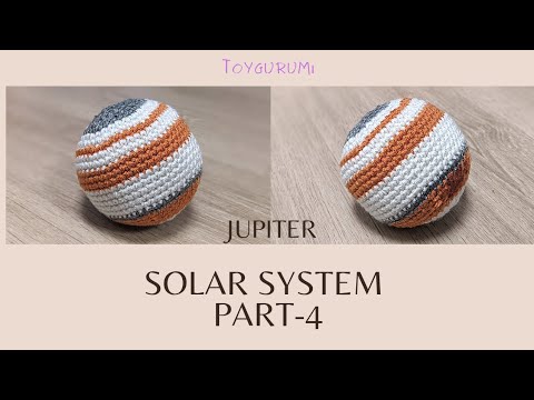 Solar System Crochet Part-4 | Crochet Jupiter | Jupiter Amigurumi ...