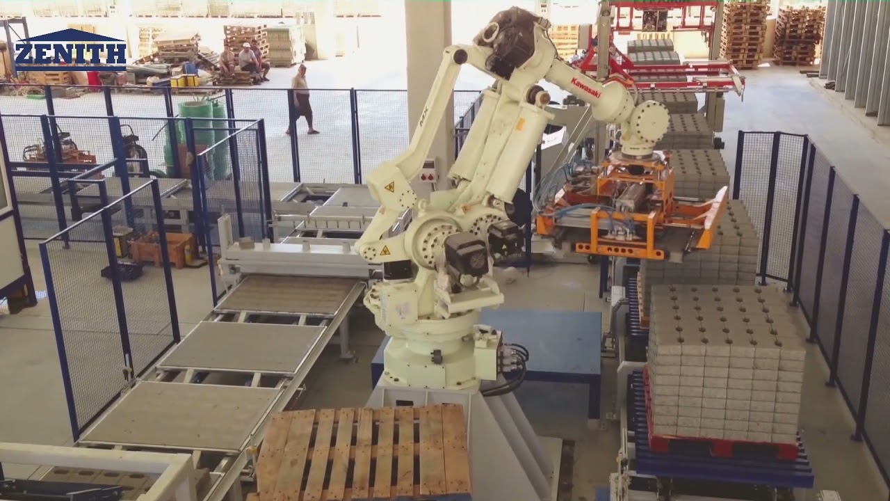 Zenith 850 Concrete Paver Block Machine & Road Curbstone Plant-Fully ...