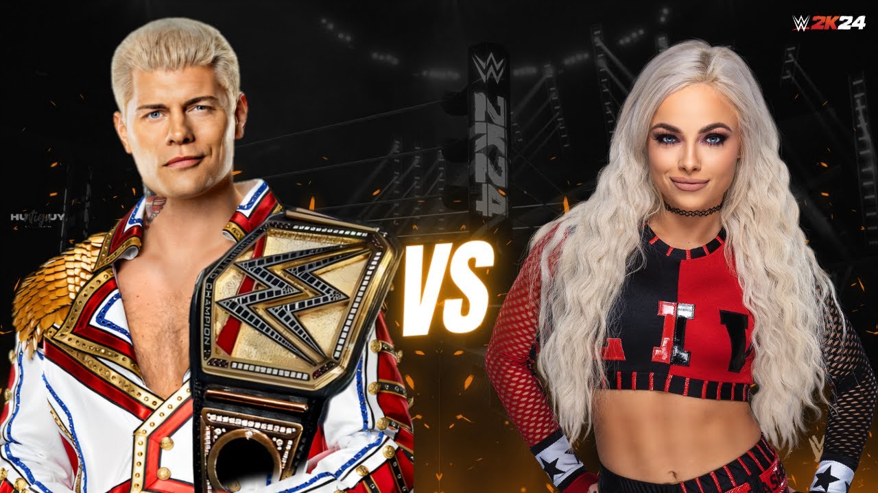 WWE 2K24 - Cody Rhodes vs. Liv Morgan | INTERGENDER MATCH - YouTube