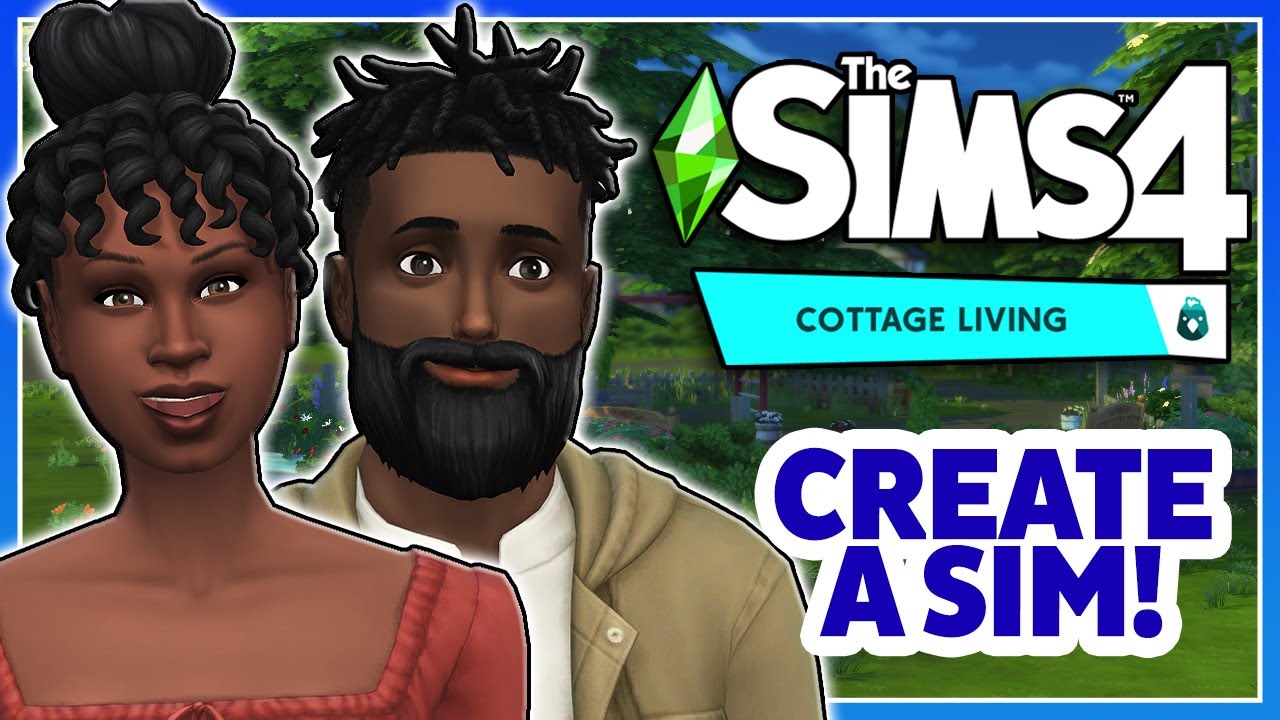English Countryside Vibes! | Sims 4 Cottage Living (Create A Sim) - YouTube