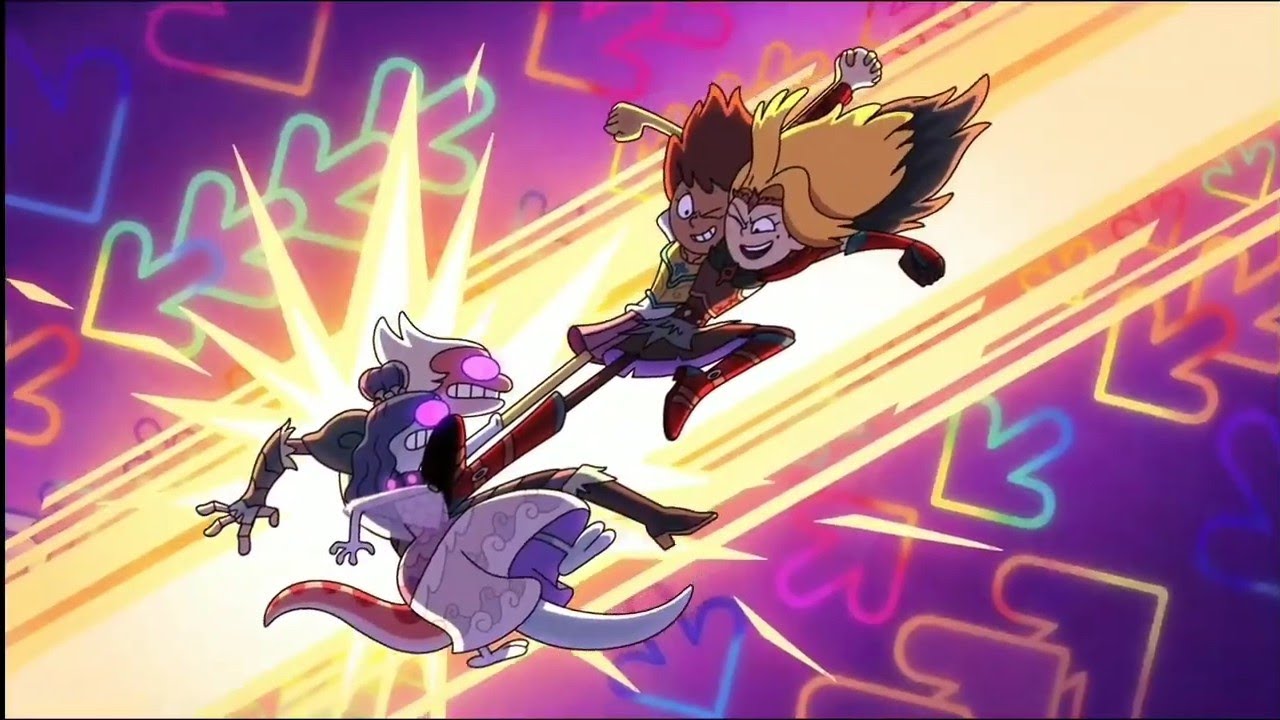 El Super Baile de Fusion de Anne y Sasha (Amphibia) - YouTube