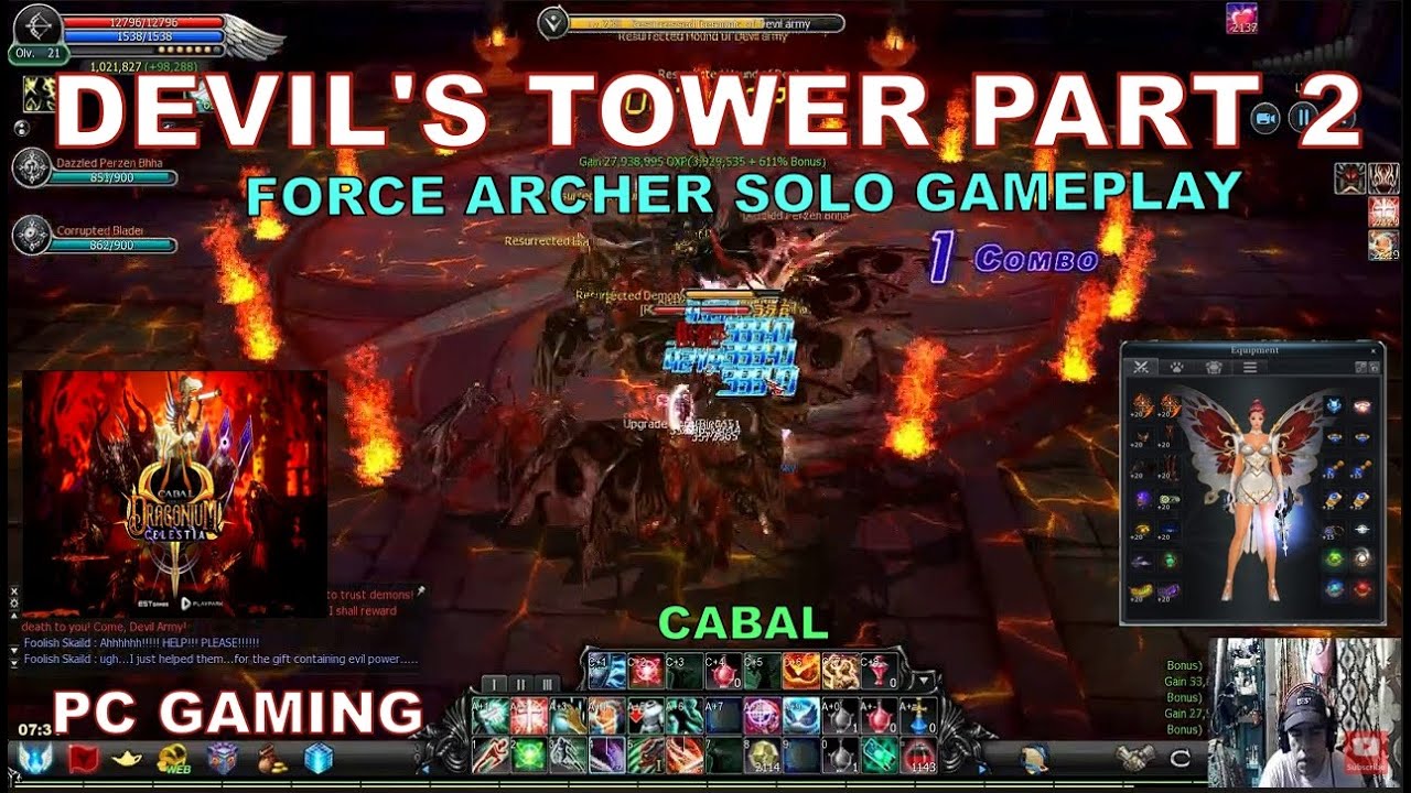 Devil's Tower Part 2 Force Archer Solo Gameplay cabal pc #pcgaming - YouTube