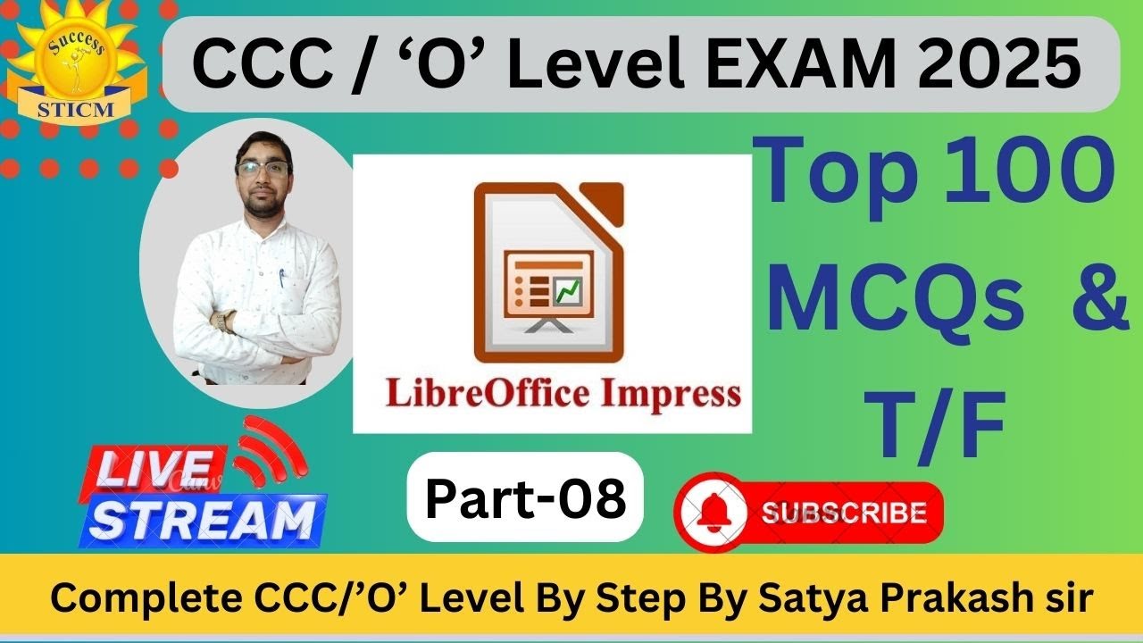 CCC / O' Level EXAM | LibreOffice Impers | Part-7 | CCC EXAM ...