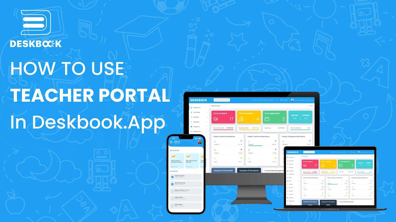 How to use teacher portal on Deskbook.app - YouTube