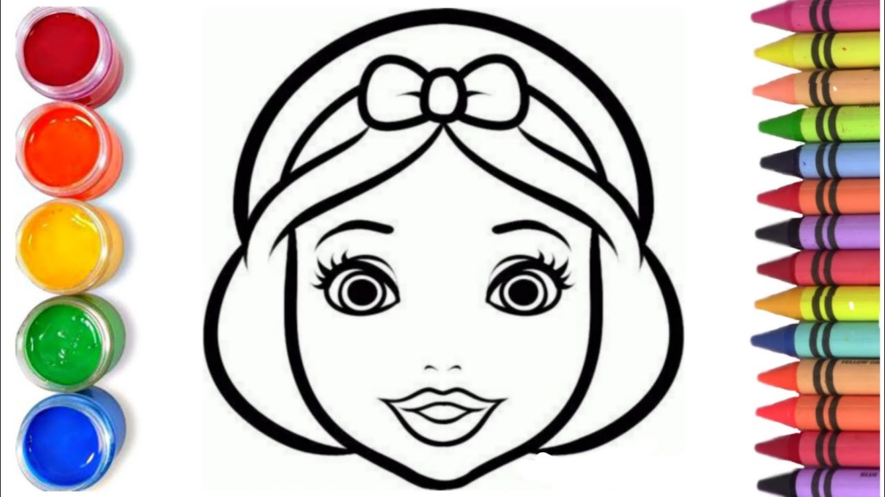 How to draw easy snow white disney princess | Easy drawing step by step ...