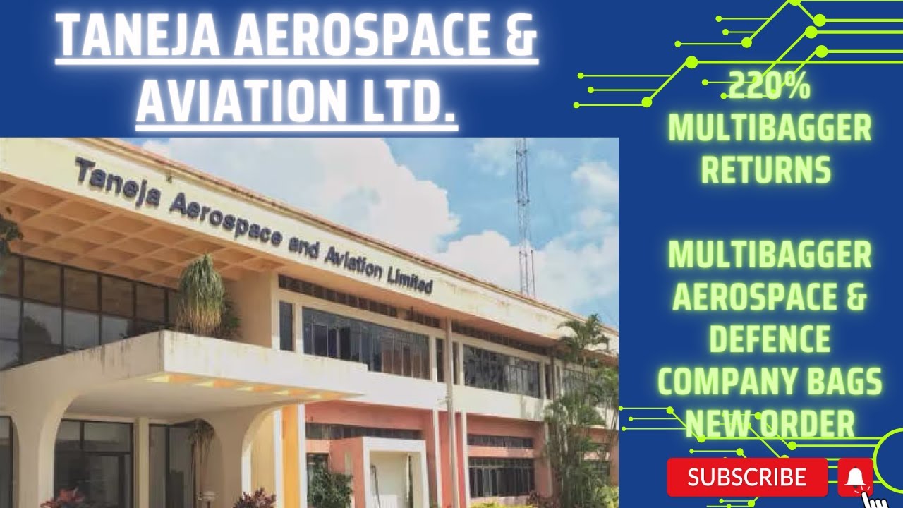 SMALLCAP BEST DEBTFREE STOCK।TANEJA AEROSPACE & AVIATION LTD ...