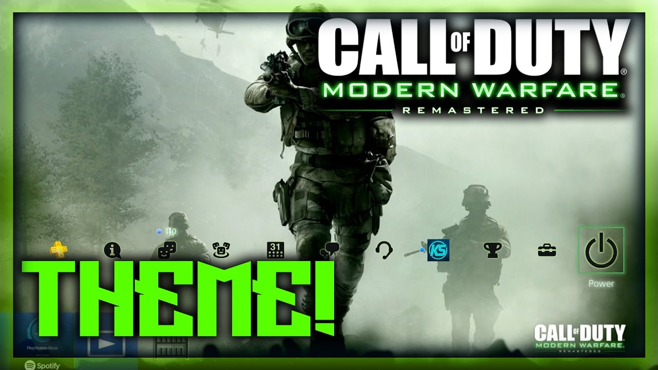 Modern Warfare Remastered - NEW AWESOME DYNAMIC THEME FOR PS4! (Easy ...