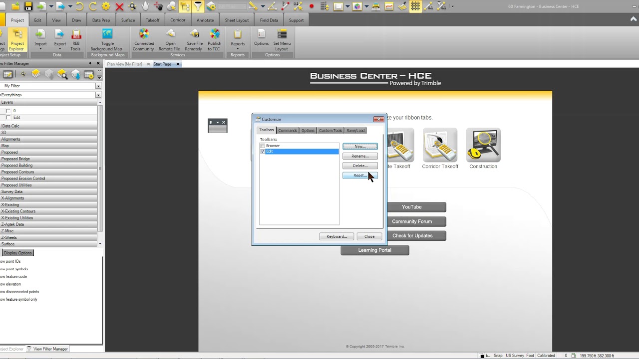 Customize ToolBars in BC-HCE - YouTube