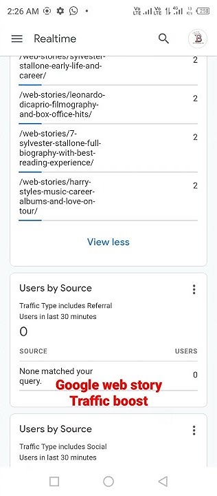 google web story live traffic boost - YouTube