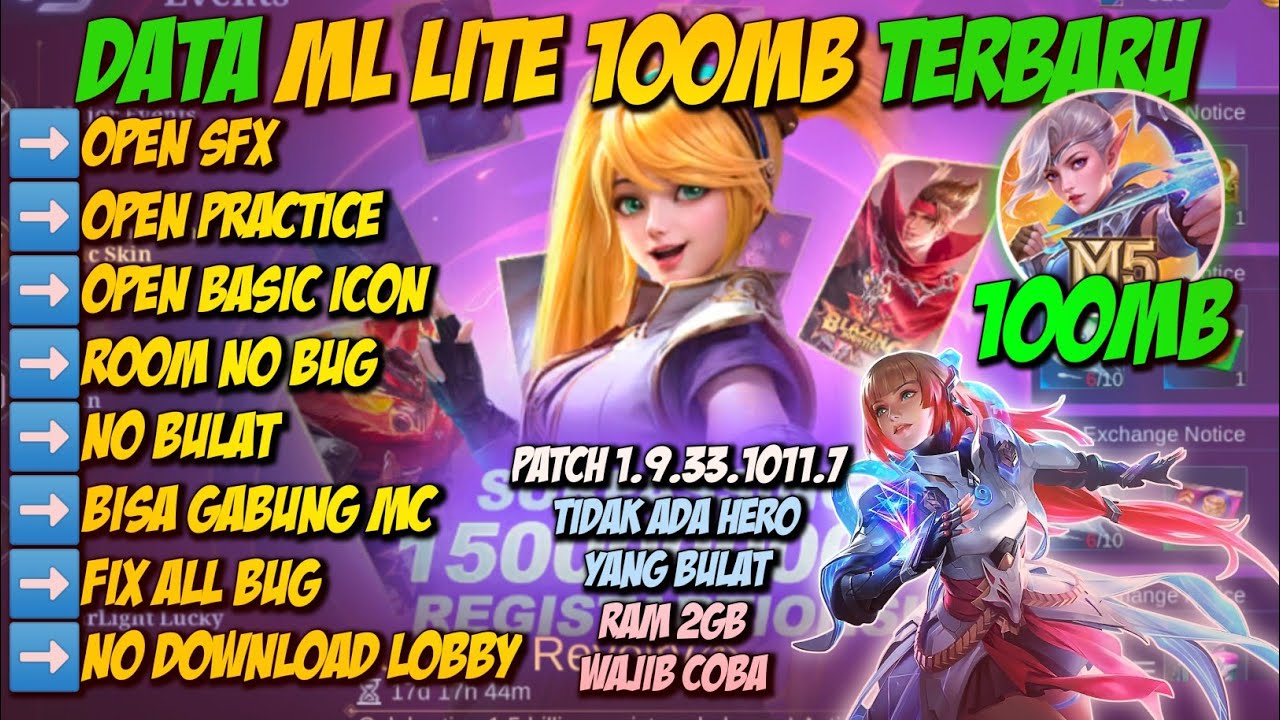 Data ML Lite 100MB Khusus Classic & Push Rank Patch 1.9.33.1011.7 ...