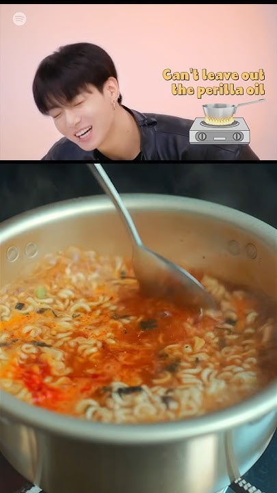 Jung Kook’s Ramen Porridge Recipe 라죽. - YouTube