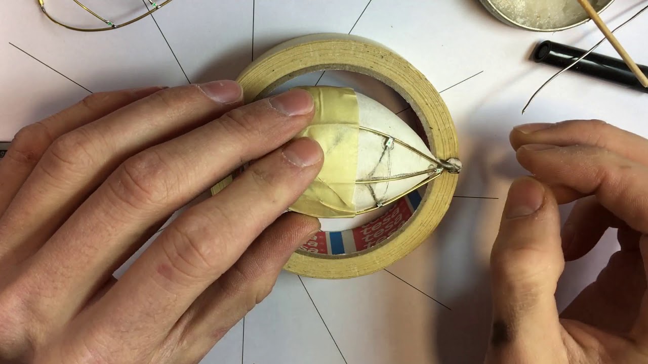 Making one of the petals for mechanical tulip - YouTube