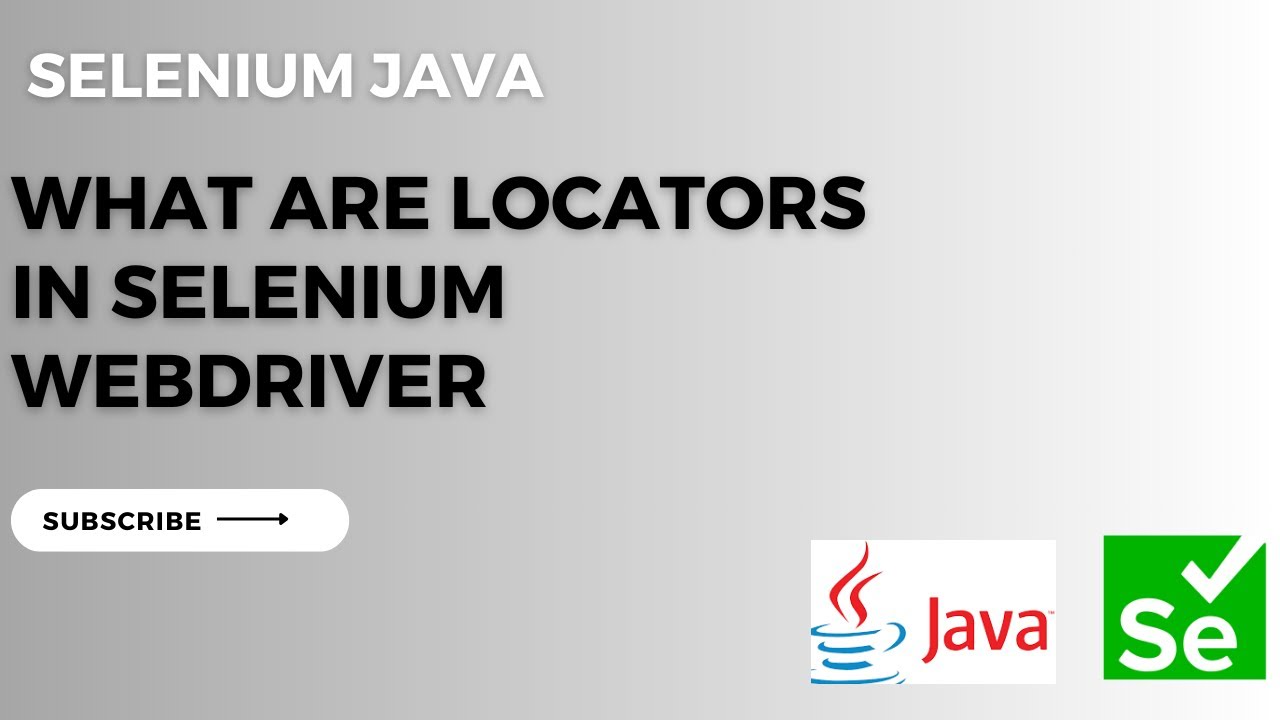 Selenium Webdriver Tutorial 5 What Are Locators In Selenium Webdriver Youtube