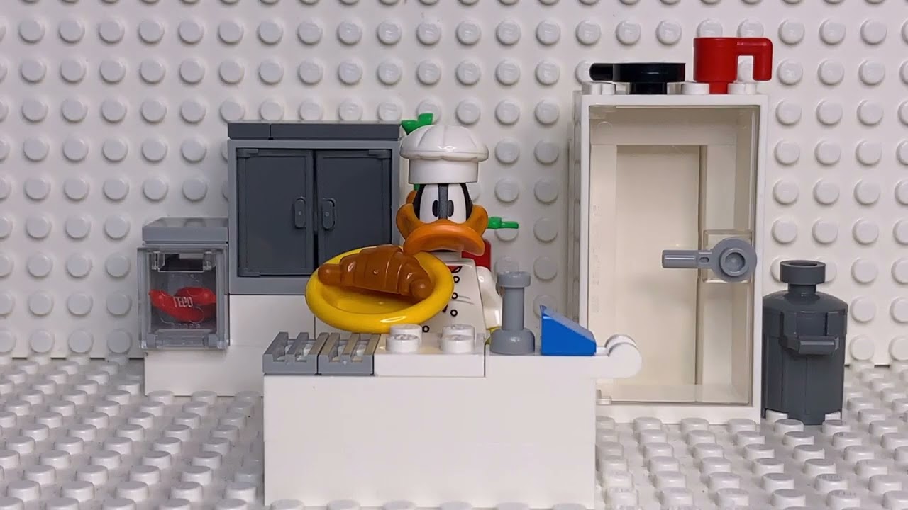Daffy's Cooking Show2 (LEGO Stop Motion) - Looney Tunes - YouTube