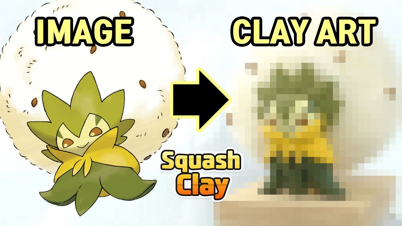 Pokémon Sword Shield Clay Art: Milo and Eldegoss!! Collabo with Clay ...