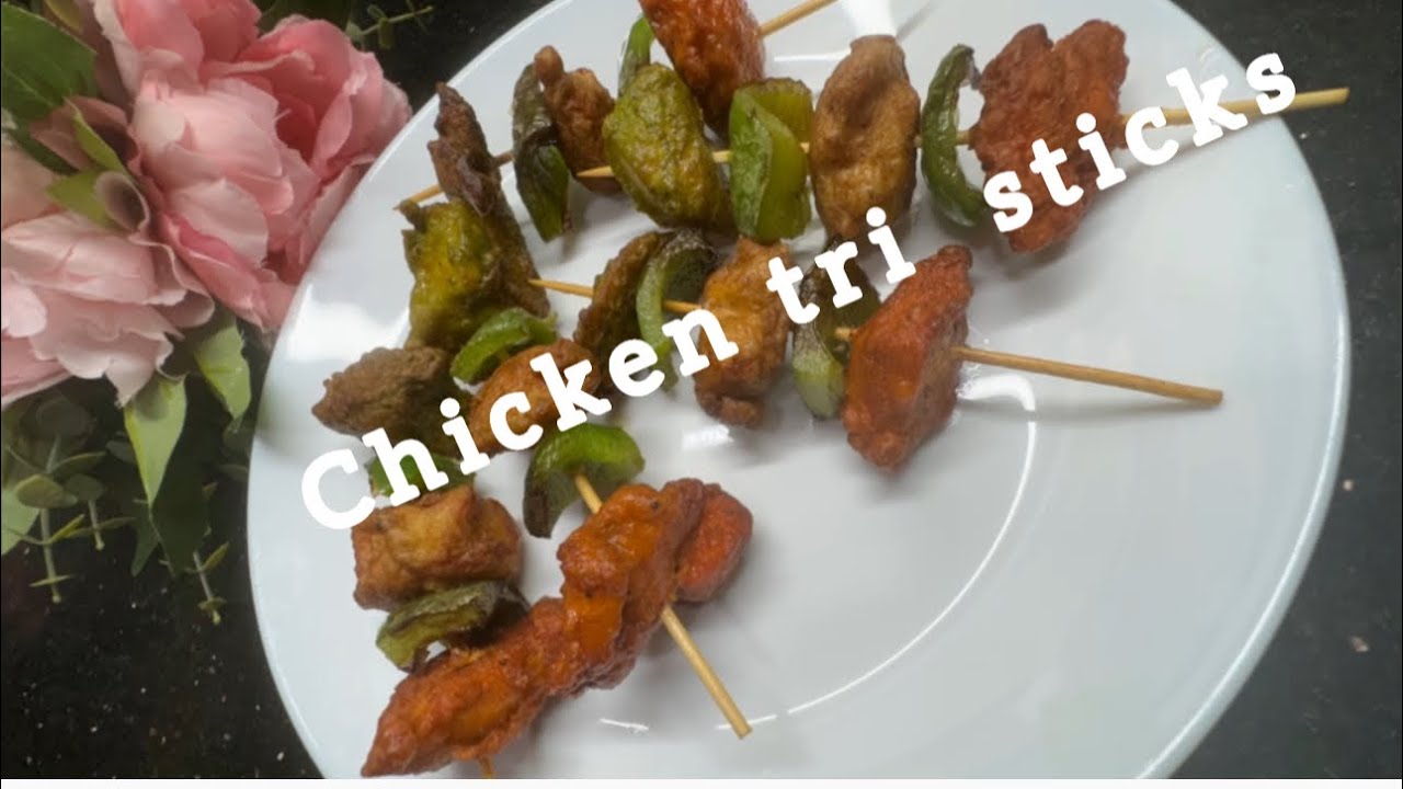 Chicken tri sticks | chicken sticks recipe | chicken starter recipe ...