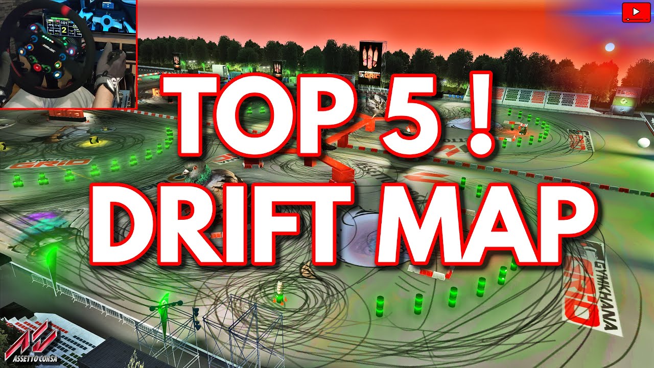 TOP 5 MAPS DE DRIFT !🔥 Sur Assetto Corsa / Simagic #drift - YouTube