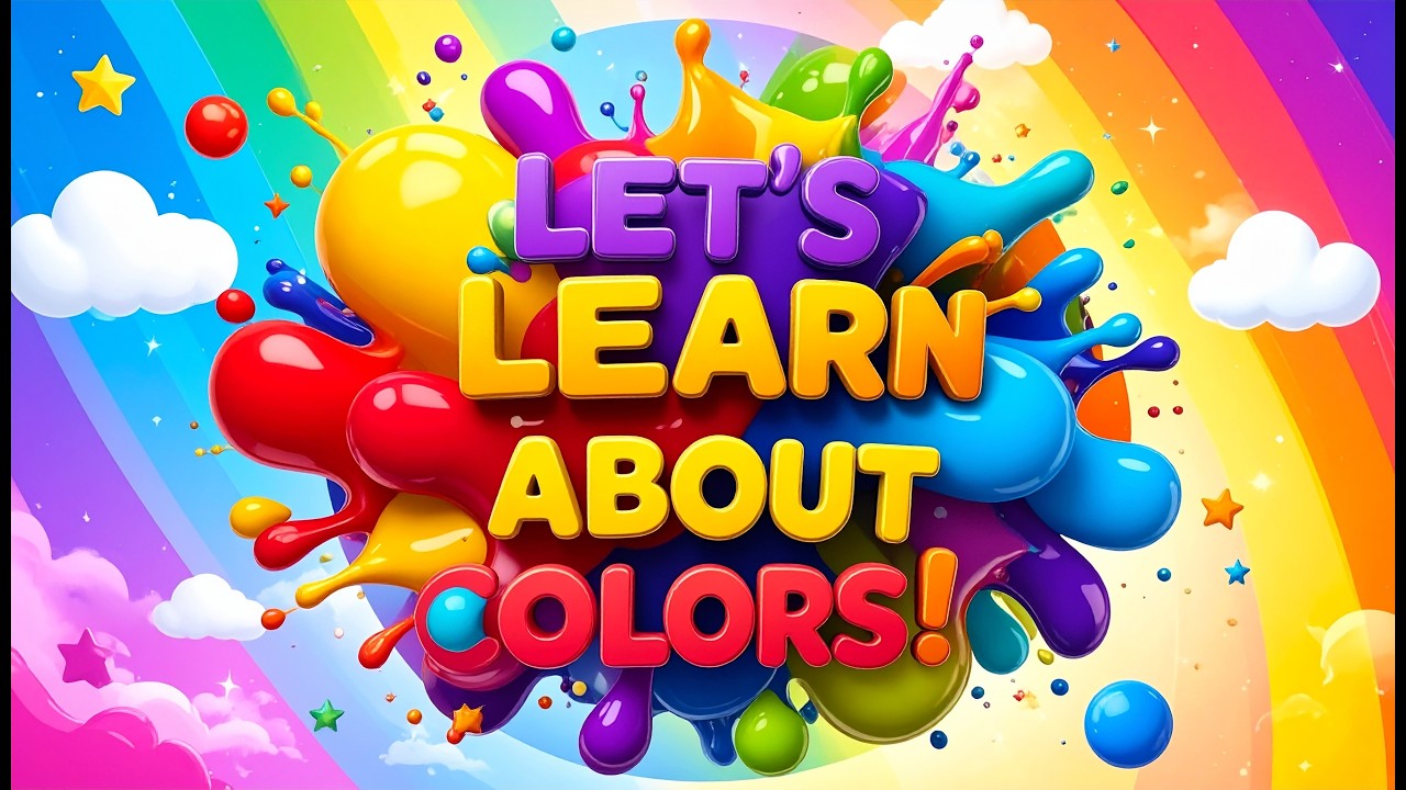 Learning Colors For Toddlers Red , Yellow, Pink, Purple, white, Black ...