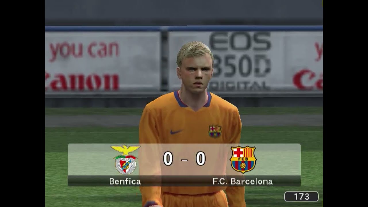 Pro Evolution Soccer 6 ~ rque(FC Barcelona) vs Jdcm1994(Benfica) - YouTube