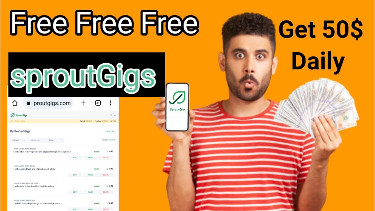 How to post gig on sproutgigs 😱 | sproutgigs | picoworker pr gig kaise ...