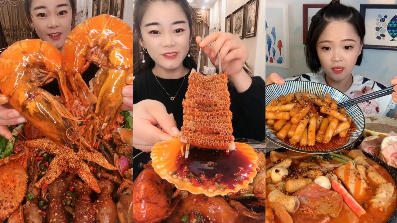 SATISFYING FOOD ASMR #10 Chinese Food！EATING SOUNDS! Very Satisfying ...