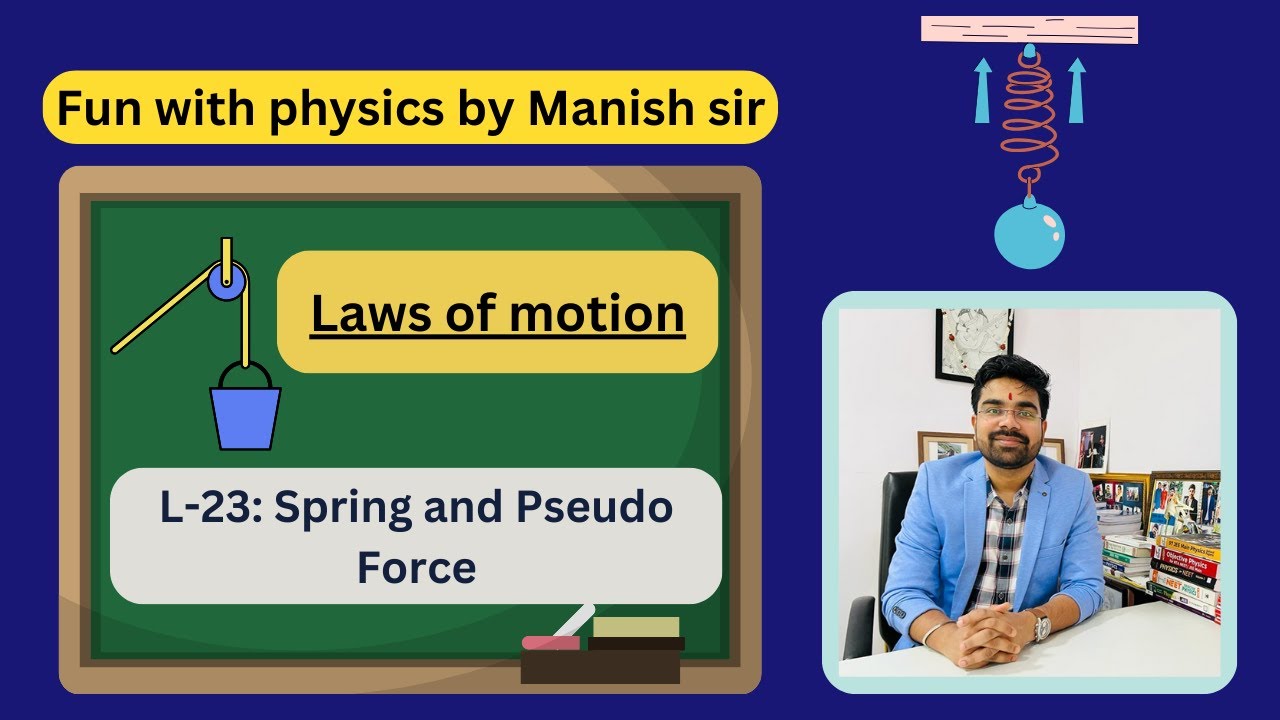 L-23 spring force and pseudo force by manish sir - YouTube