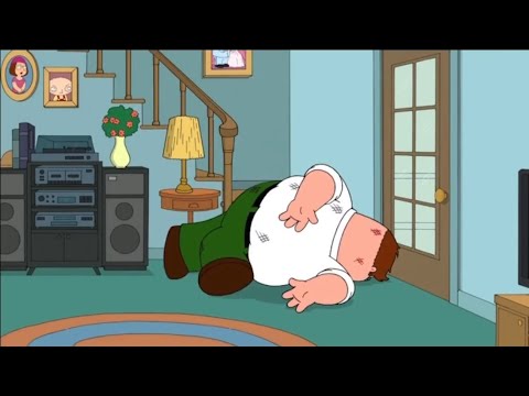 Family Guy Peter keeps falling down stairs - YouTube