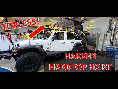 Jeep Wrangler HARKEN - Hardtop Overhead Garage Storage Hoist - Full ...