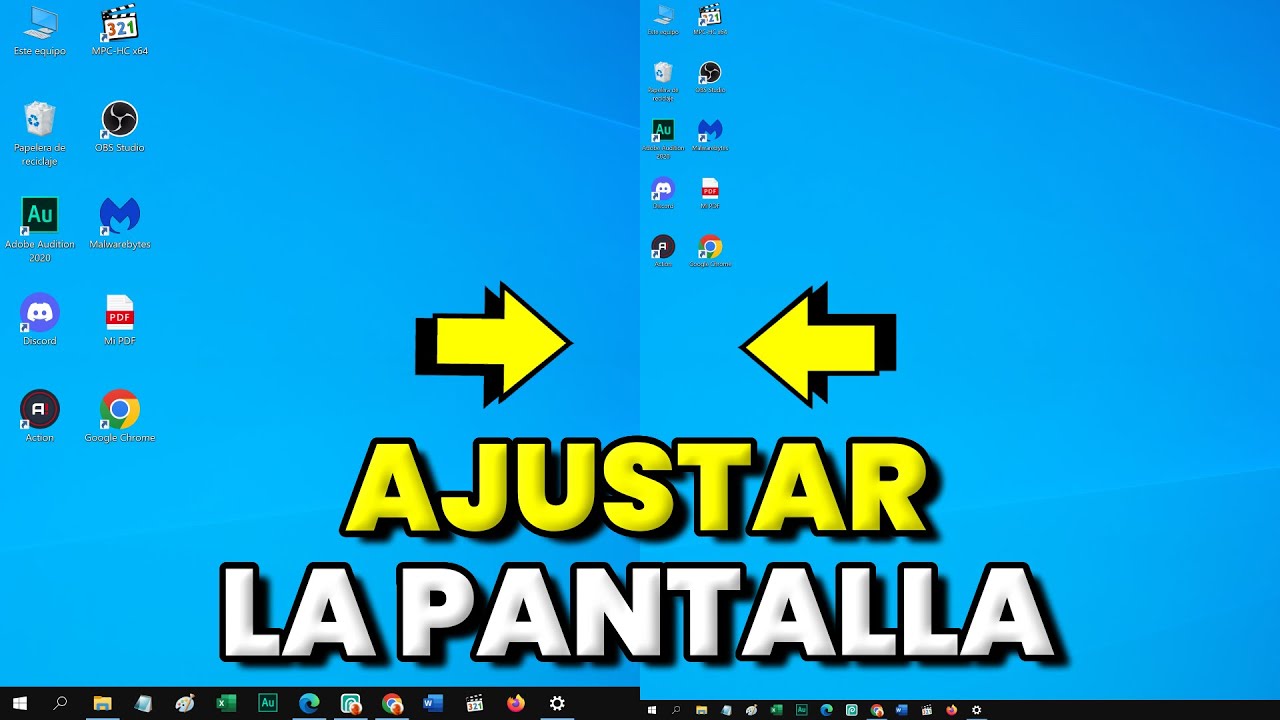 Cómo AJUSTAR EL TAMAÑO de la Pantalla en Windows 10 - YouTube