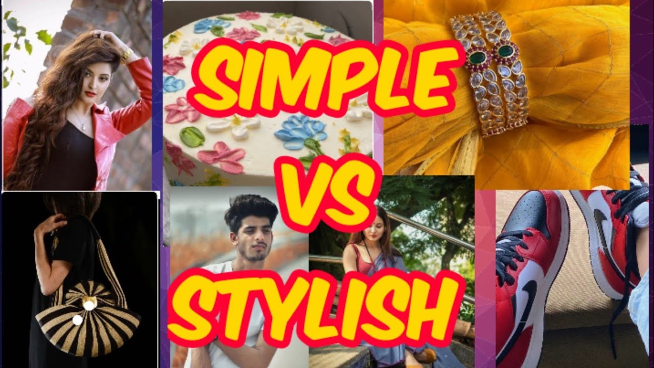 Stylish Vs Simple 💖//which is your favourite friends 😄//New gift💐 - YouTube