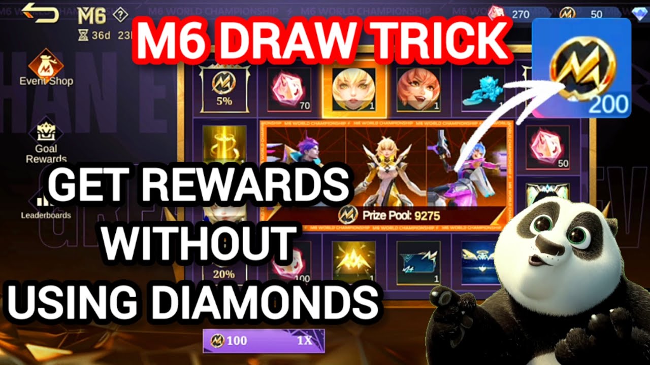 HOW TO GET M6 LUCKY GIFT DRAW REWARDS WITHOUT USING A DIAMONDS ...