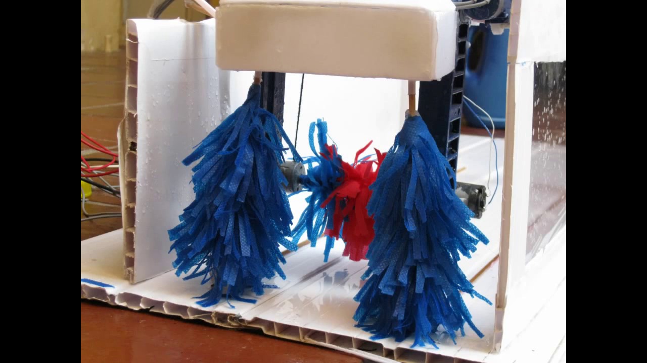 Scale model car wash - YouTube