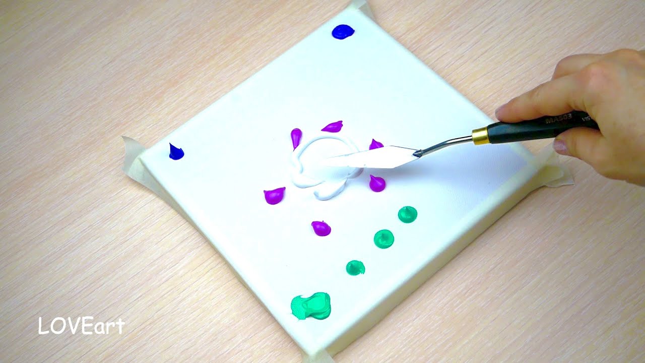 Acrylic Dots Drawing Easy and Very Simple for Beginners Luminous Relax ...