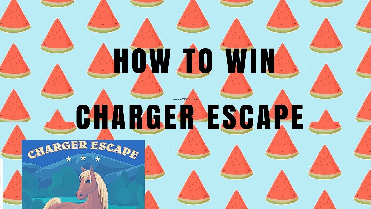 HOW TO WIN CHARGER ESCAPE!! l sorry for bad english - YouTube