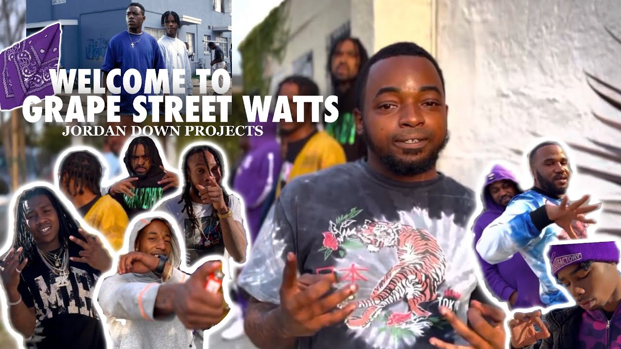 Welcome To Grape Street Watts! Walkthru The Hood & Hanging In Jordan ...