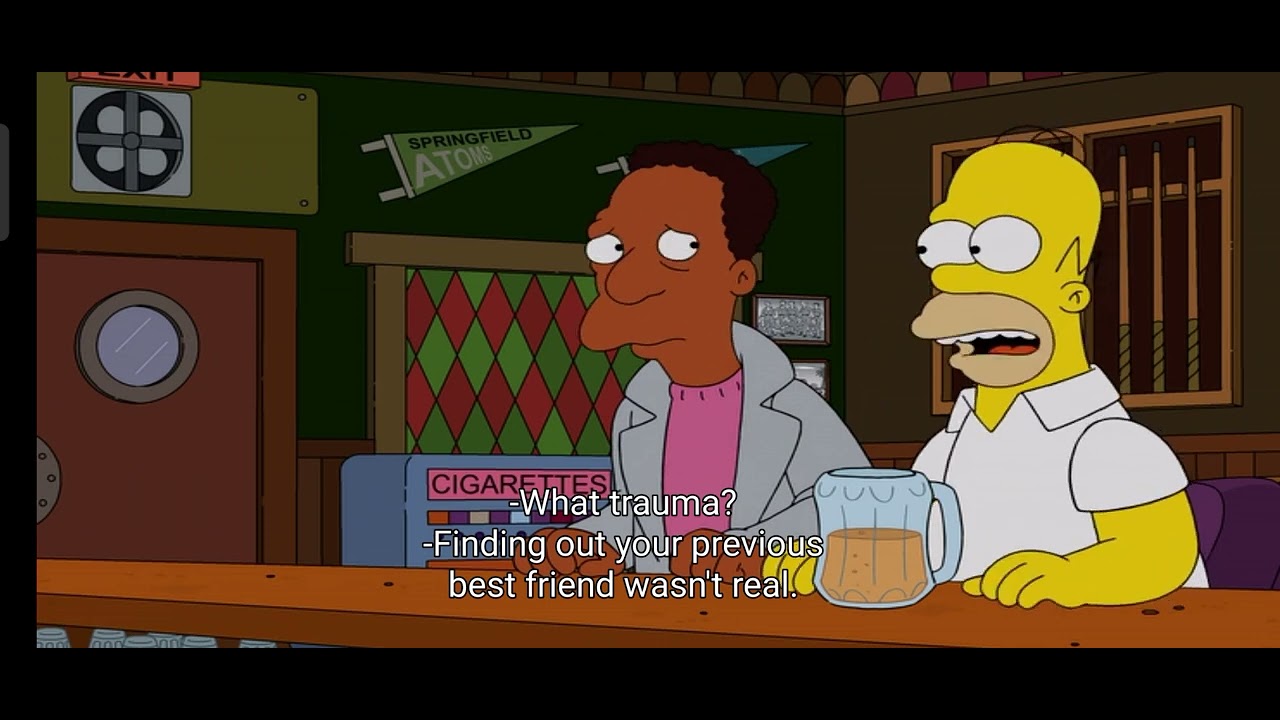 The Simpsons | Lenny is imaginary - YouTube