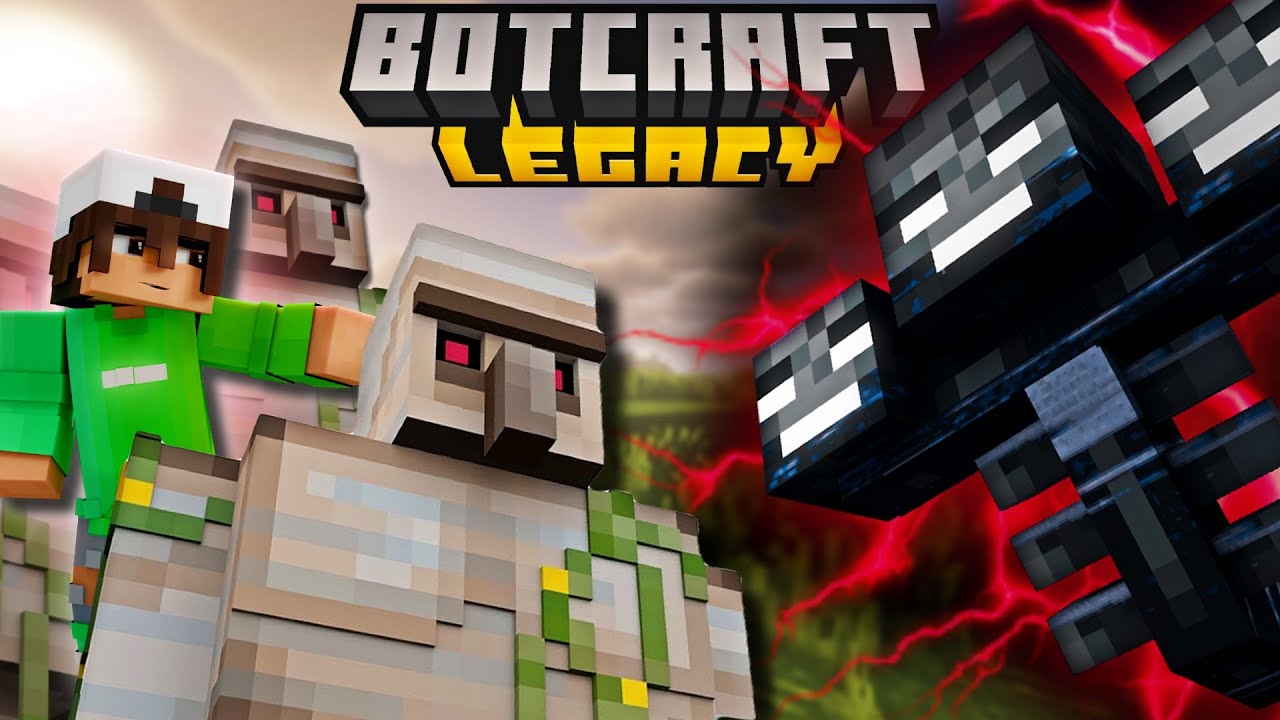 VOJSKA IRON GOLEMOV PROTI WITHERJU?! | Minecraft BotCraft Legacy EP #7 ...